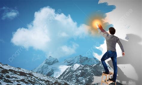 Cloudy Sky Drawing Background Images Hd Pictures And Wallpaper For