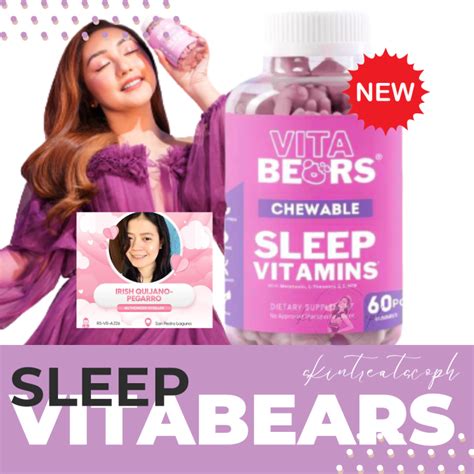 Vitabears Sleep Vitamins With Melatonin And L Theanine Chewable Gummies