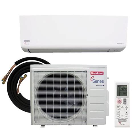 Goodman Mini Split E Series 9 000 Btu Single Zone Wall Mounted System W Line Set 18 Seer2