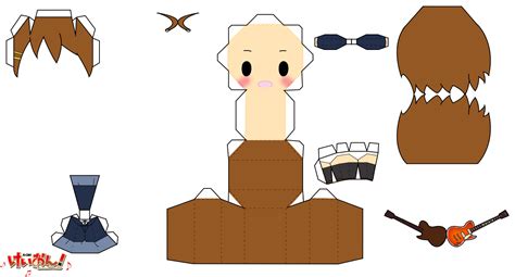 Yui Hirasawa Chibi Chibi Hirasawa Yui Papercraft