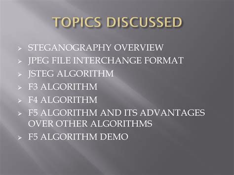 F5 A Steganographic Algorithm Andreas Westfeld Ppt Video Online