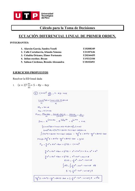 Tarea S03 S1 Resolver Ejercicios Calculo Avanzado Para Ingenieria