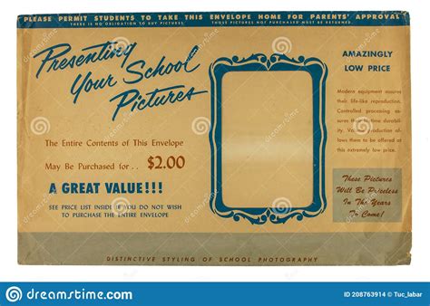 Class Photos Sampler Envelope Editorial Image