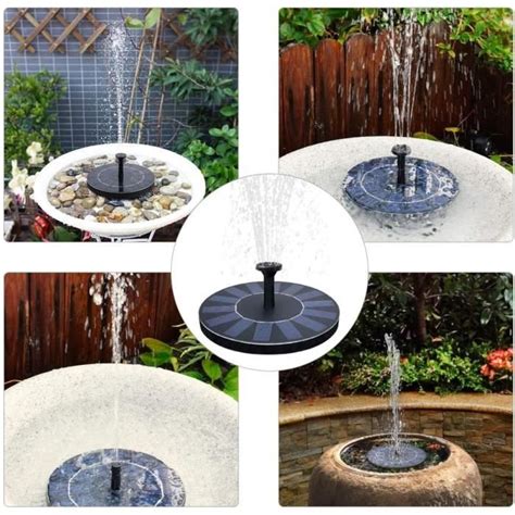 6V 2 5W Jardin Extérieur Flottant Fontaine Solaire Pompe Maison Jardin
