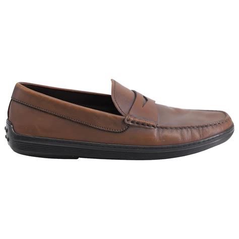 Mocassins Tods En Cuir Marron Ref675525 Joli Closet
