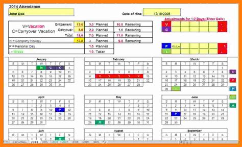 Employee Time Off Tracking Spreadsheet Pertaining To Time Off Tracking Spreadsheet Sample
