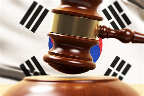 한국 국기 근접 촬영 3d 렌더링의 나무 망치 서 전면 0명에 대한 스톡 사진 및 기타 이미지 0명 3차원 형태 결정
