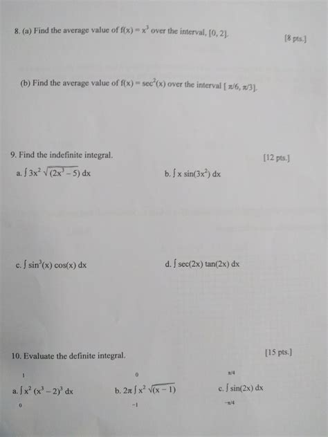 solved a find the average value of f x x 3 over the