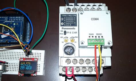 modbus rtu master tests with arduino via rs232 and plc panasonic fpx c14r pdacontrol