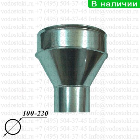 Воронки водосточные оцинкованные от Производителя - VODOSTOKI.RU