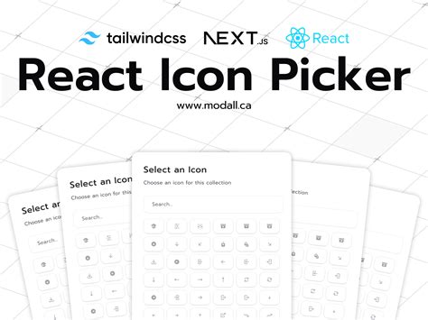open source react icon picker shadcn tailwindcss behance