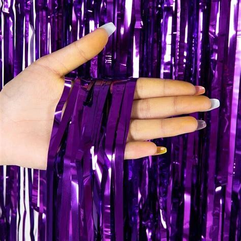 2m 3m Foil Fringe Tinsel Shimmer Curtain Door Wedding Birthday Party