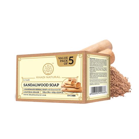 Khadi Natural Sandalwood Soap Pack Of 5