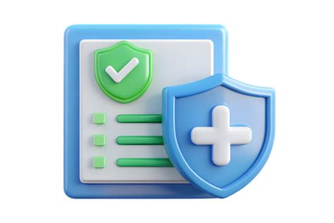 Protective Shield Check Mark With Document Folder 3d Illustration Data