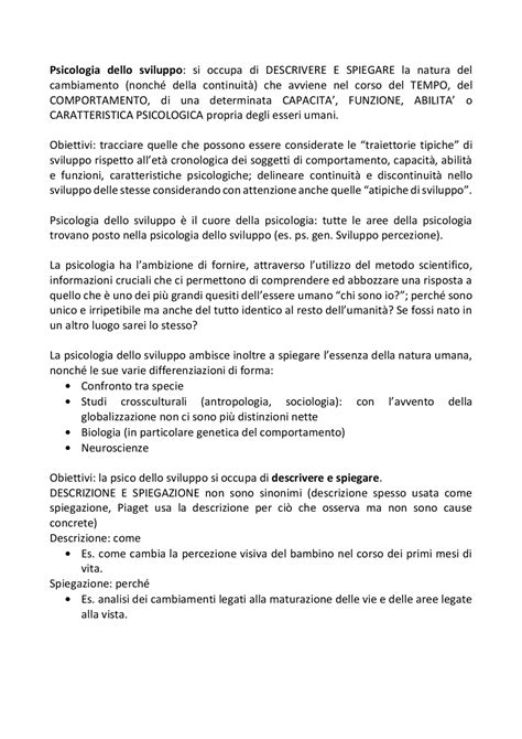 Dispensa Completa Di Psicologia Dello Sviluppo Dispense Di Psicologia