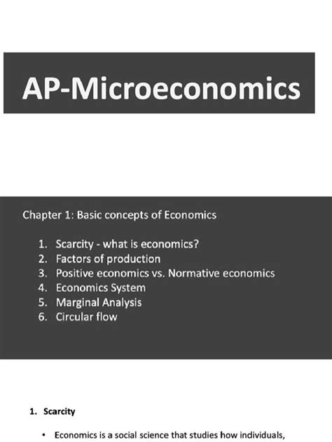 Chapter 1 Basic Economics Pdf Macroeconomics Economics