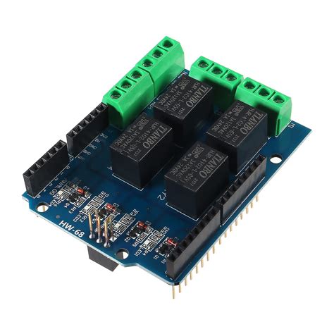 Snapklik Com 3Pcs 5V 4 Channel Relay Shield Four Channel Relay Control Board Relay Expansion