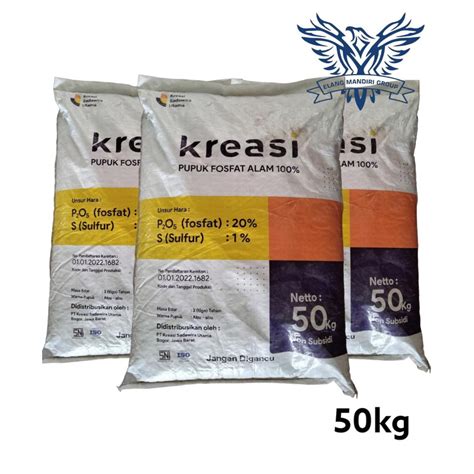 Jual Kreasi 50 Kg Pupuk Fosfat Alam 100 P2o5 Fosfat 20 Mempercepat