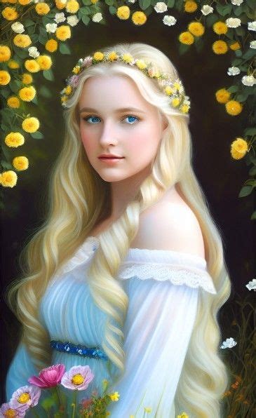 Woman Face Beautiful Artwork Pretty Woman Her Hair Fantasy Art