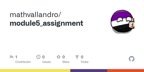 GitHub Mathvallandro Module Assignment
