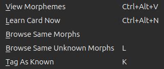 Changes To Anki AnkiMorphs