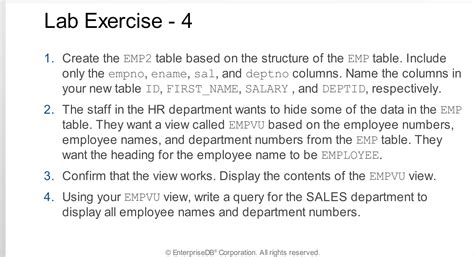 Module 10 SQL Primer Postgres Administration Essentials From EDB