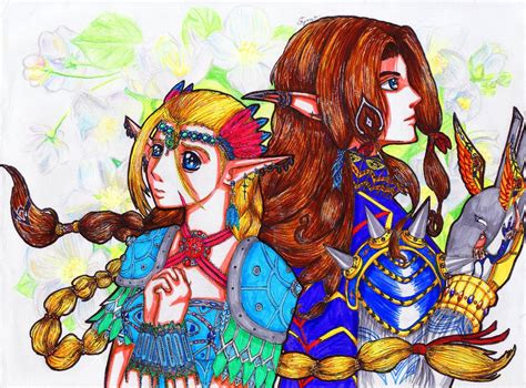 Elf Princess And Her Brave Bodyguard By Gooodnik On Deviantart