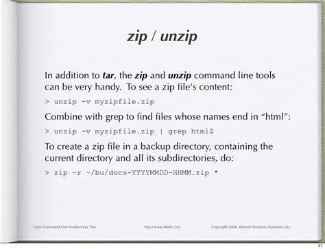 Unix Command Line Productivity Tips