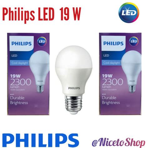 Jual Lampu Bohlam Led Philips W E Putih Shopee Indonesia