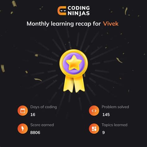 vivek kumar on linkedin codingninjas achievements
