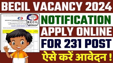 Becil Vacancy 2024 Apply Online For 231 Content Auditor Monitor And