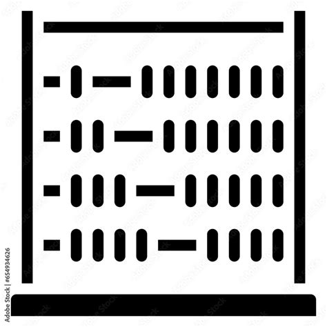 Maths Abacas Icon Stock Vector Adobe Stock