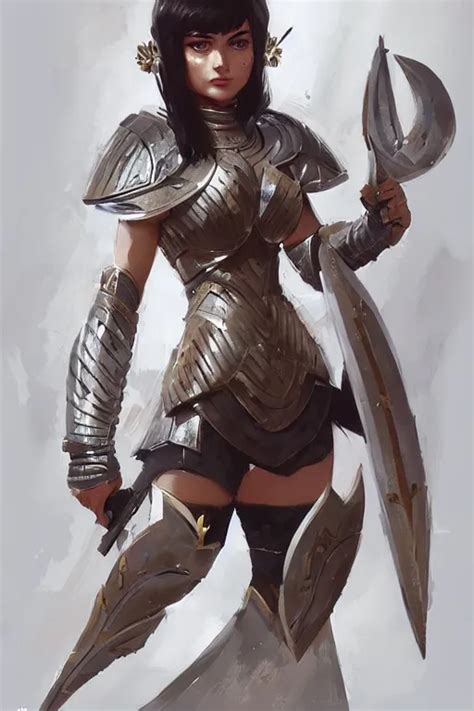 Gorgeous Armor Achaemenid Persian Warrior Girl By Ilya Stable Diffusion