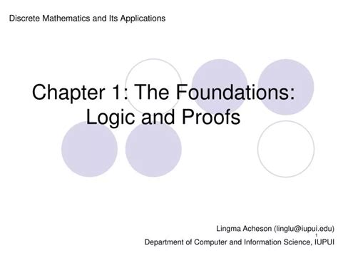 Ppt Chapter 1 The Foundations Logic And Proofs Powerpoint Presentation Id654334