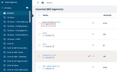 Web Analytics Integrations New Segment Id Only Option — Revcity By 6sense