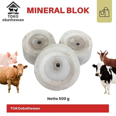 Jual MINERAL BLOK 500 Gr Mineral Blok Kambing Mineral Blok Sapi