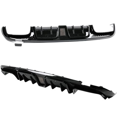 Buy Ikon Motorsports Rear Bumper Lip Diffuser Exhaust Tips Compatible