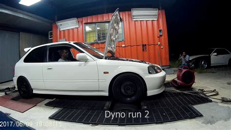 Honda B16a Dyno Run Youtube
