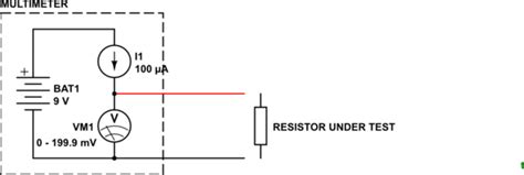 multimeter continuity testing why does swapping dmm probes give