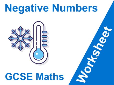 Gcse Maths Negative Numbers Edexcel Foundation Teaching Resources