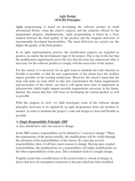 Solid Principle Pdf Class Computer Programming Inheritance