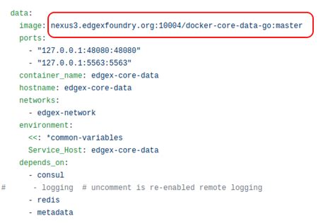 Getting Docker Images From Edgex Nexus Repository Edgex Foundry