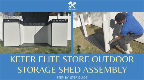 Keter Store It Out Arc Plastic Garden Storage Box Assembly Instructions