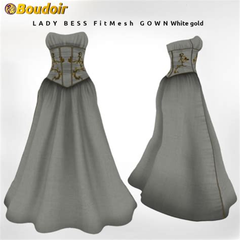 Second Life Marketplace Boudoir Full Perms Texture Lady Bess Gown