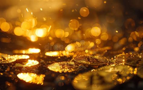 Luminous Landscape Of Opportunity Golden Bitcoin In Crypto Cosmos