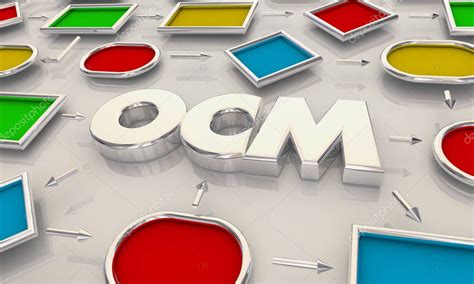 Ocm Cambio Organizacional Gestión Proceso Mapa Siglas Ilustración 3d 2023