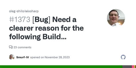 Bug Need A Clearer Reason For The Following Build Exception Systemnullreferenceexception