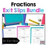 Fractions Decimals Exit Slip Exit Ticket Tenths Hundredths