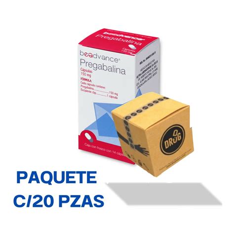 Pregabalina 14 Caps 150 Mg Corrugado C 20 Pzas Pregabalina Lv