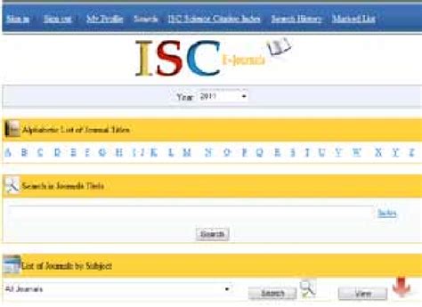 Isc Current Contents User Interface Download Scientific Diagram